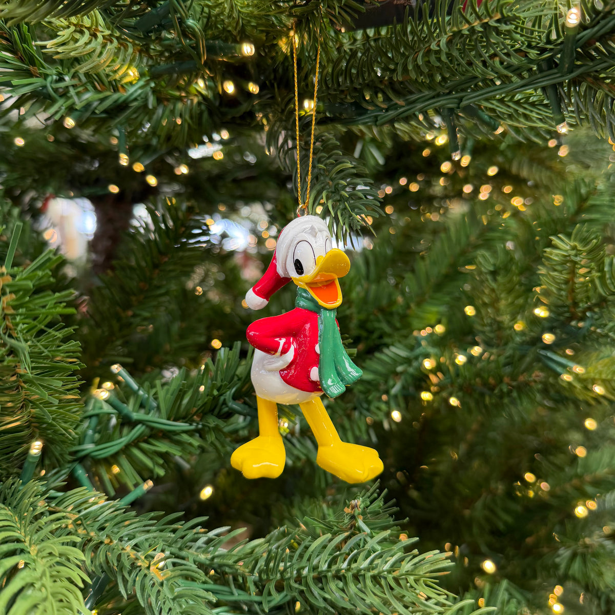 Disney Donald Duck with Scarf Christmas Bauble – Southwood Christmas Shop