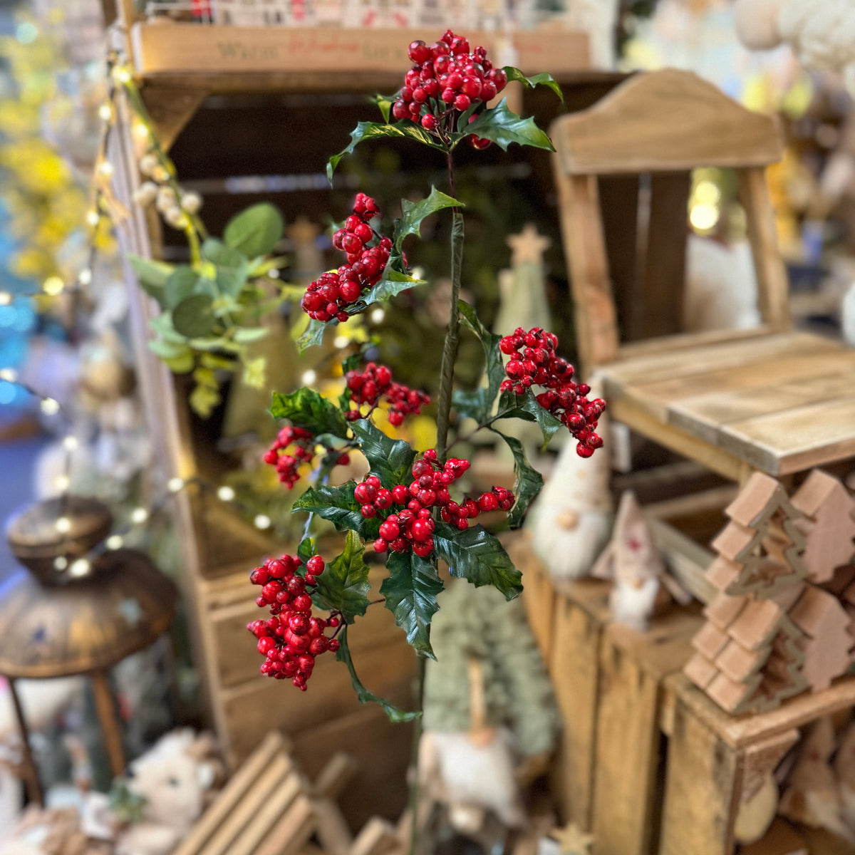 X-Large Red Berry Holly Stem – Southwood Christmas Shop