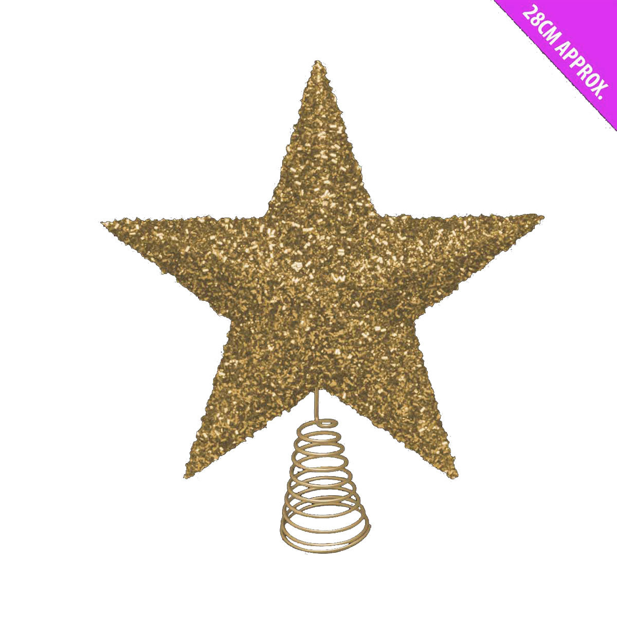 Large Gold Sparkly Star Tree Topper – Southwood Christmas Shop