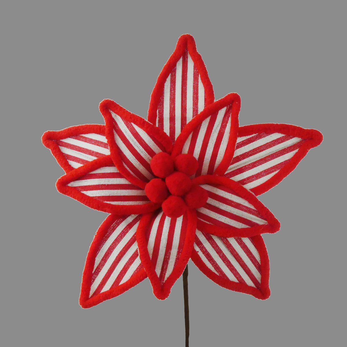 Candy Cane Stripe Flower Pick - 26cm – Southwood Christmas Shop