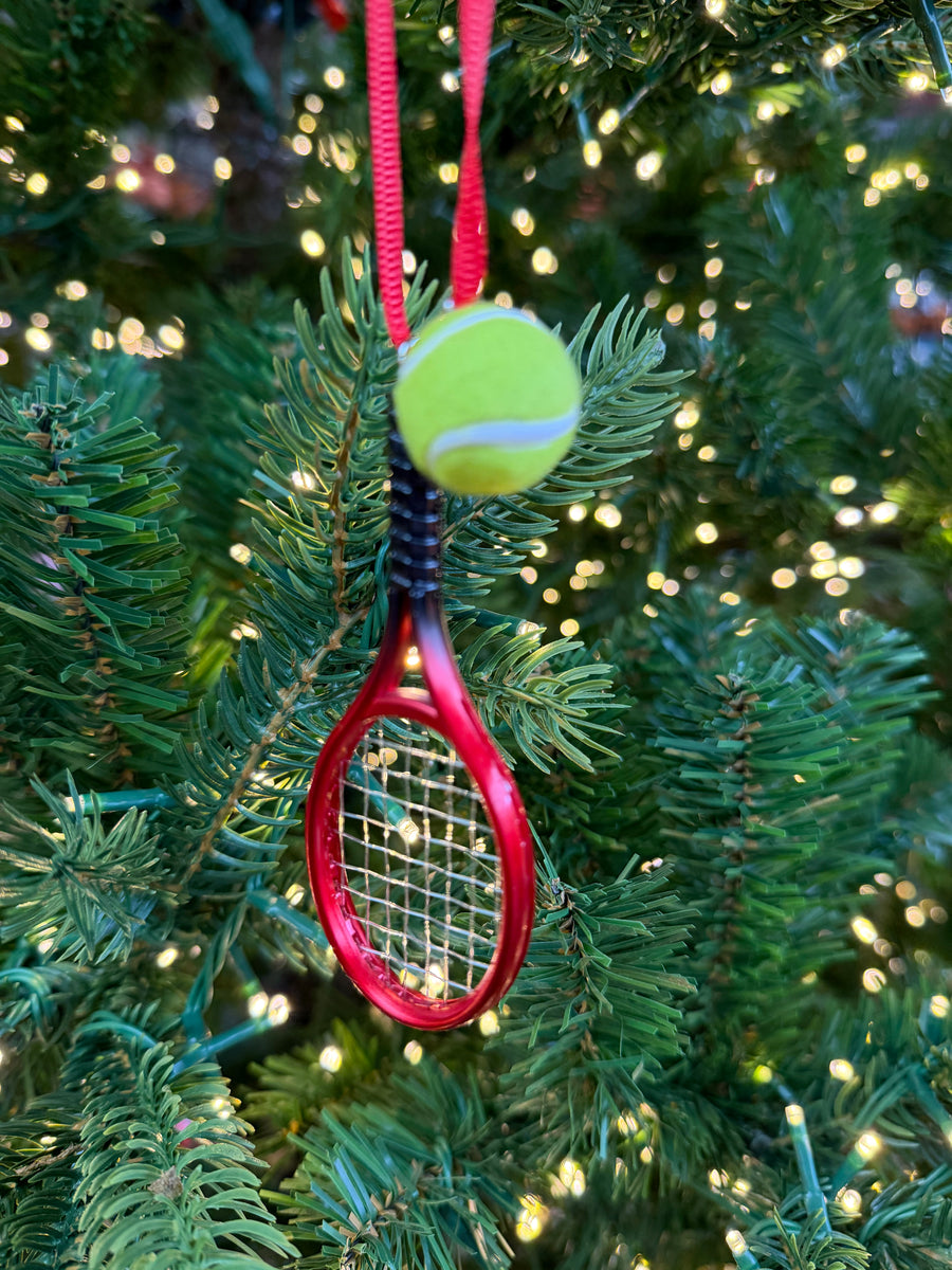 Tennis Racquet & Ball Christmas Bauble – Southwood Christmas Shop