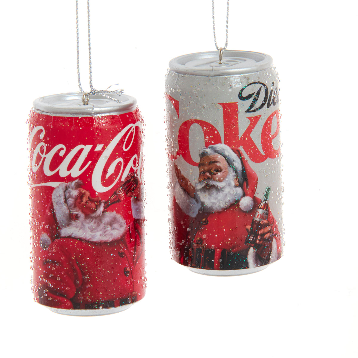 Frosted Santa Coca-Cola Can Christmas Bauble – Southwood Christmas Shop