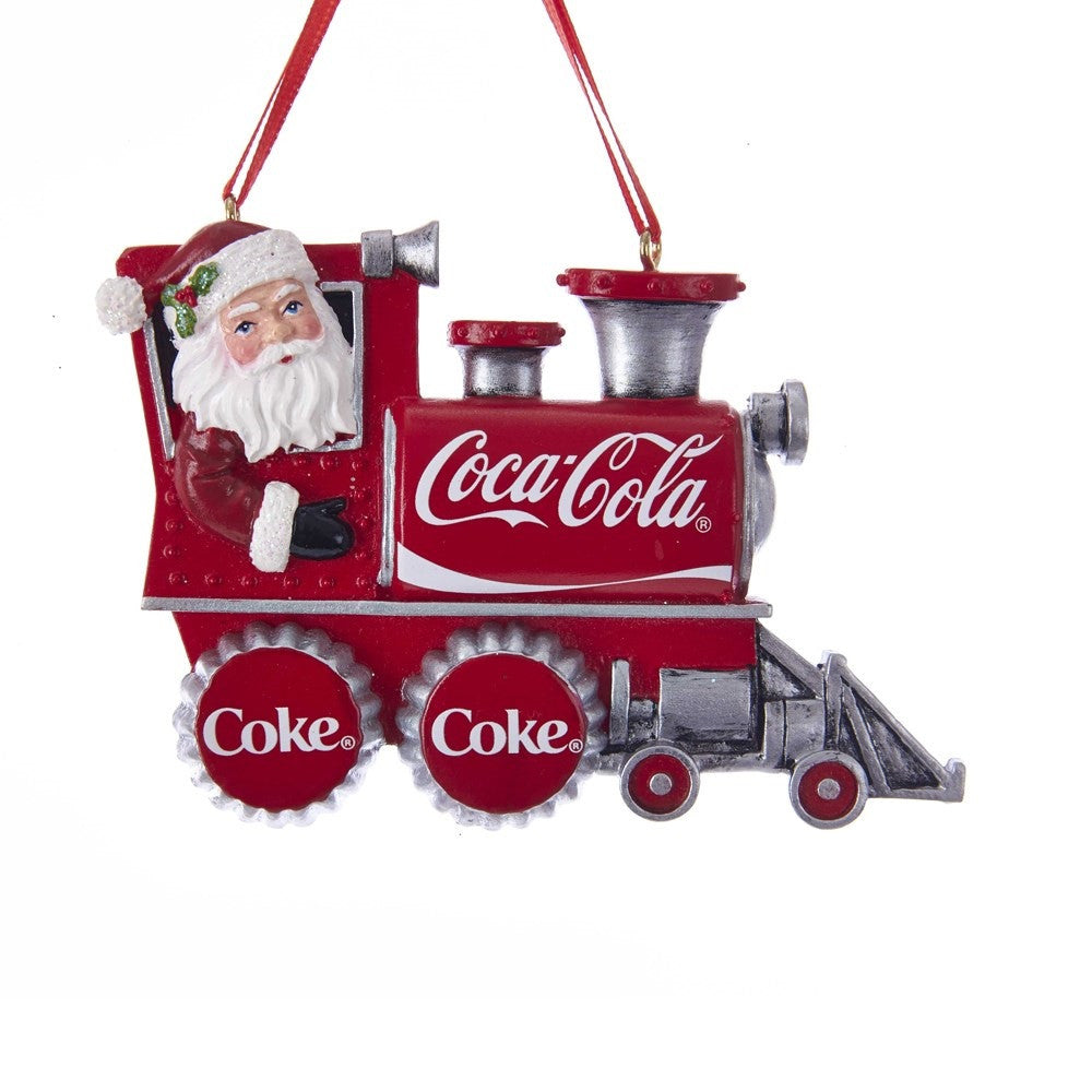 Coca-Cola Red Train with Santa Christmas Bauble – Southwood Christmas Shop
