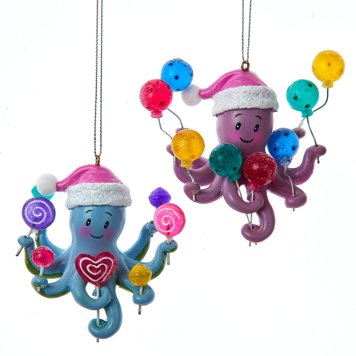 Christmas Octopus with Lollipops or Balloons Bauble – Southwood ...