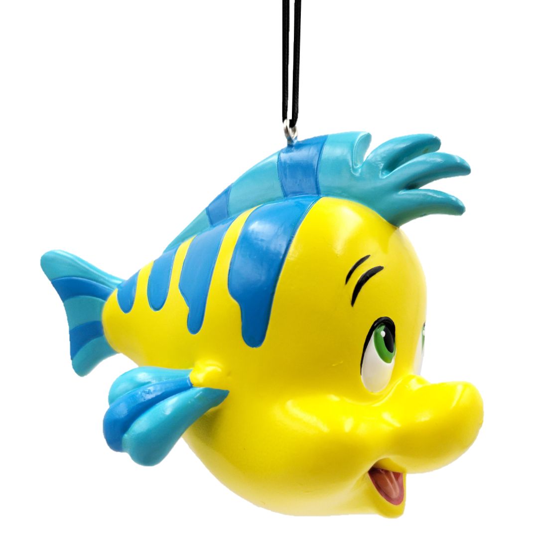 Disney Little Mermaid Flounder Fish 3D Character Christmas Bauble ...