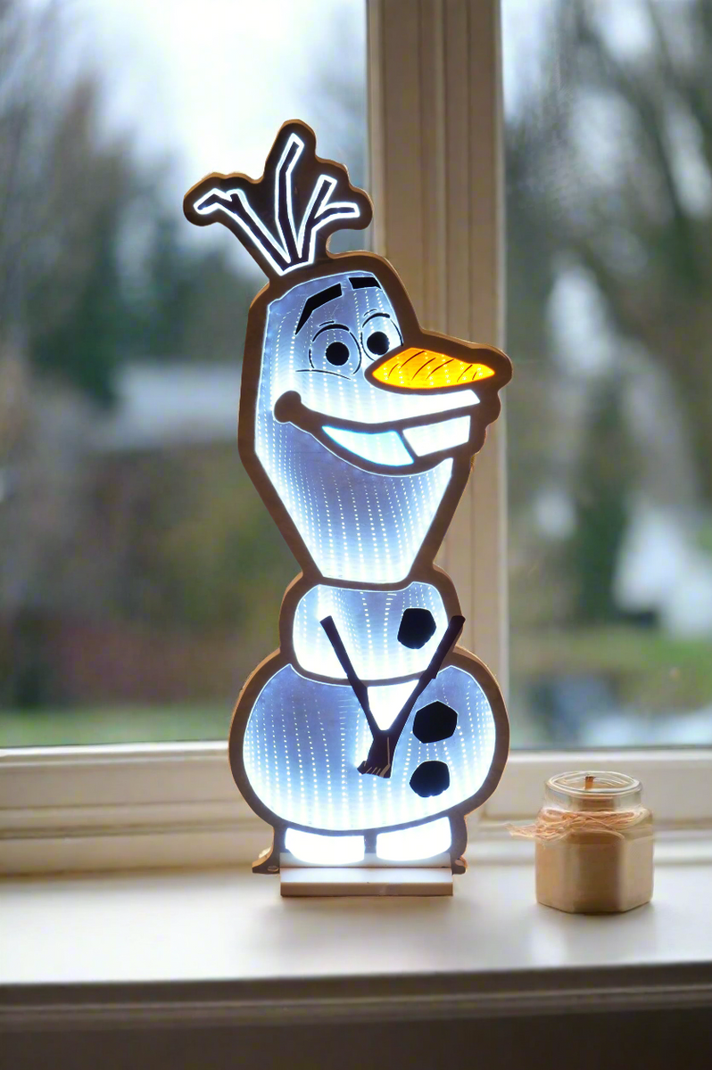 Disney Frozen Olaf Infinity Mirror Light 63cm – Southwood Christmas Shop