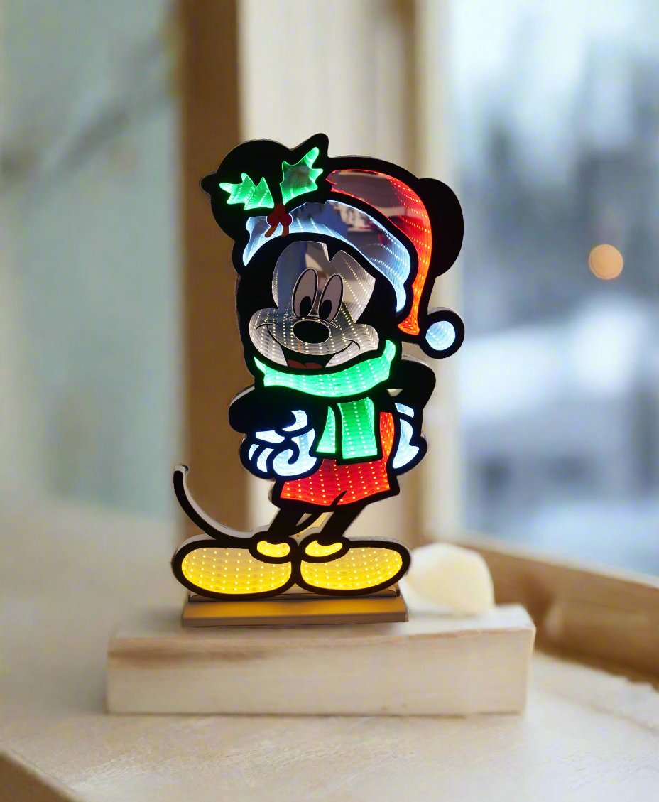 Disney Christmas Mickey Mouse Infinity Mirror Light 60cm – Southwood ...