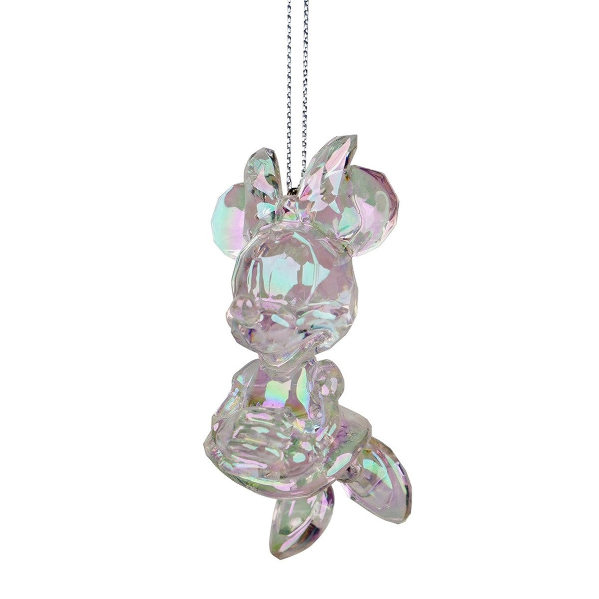 Disney 100 3D Minnie Mouse Iridescent Transparent Christmas Bauble ...