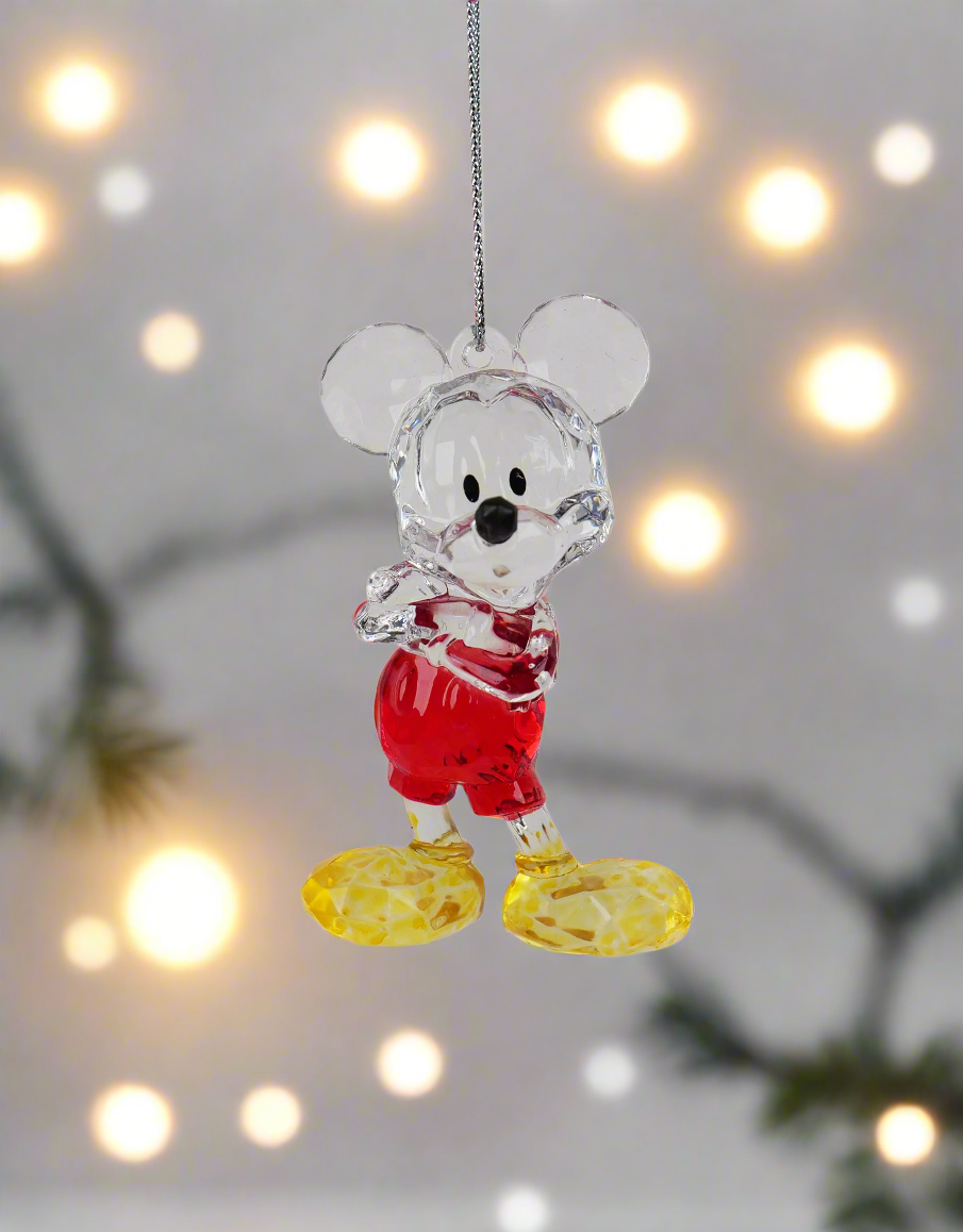 Disney 100 3D Mickey Mouse Transparent Christmas Bauble – Southwood ...