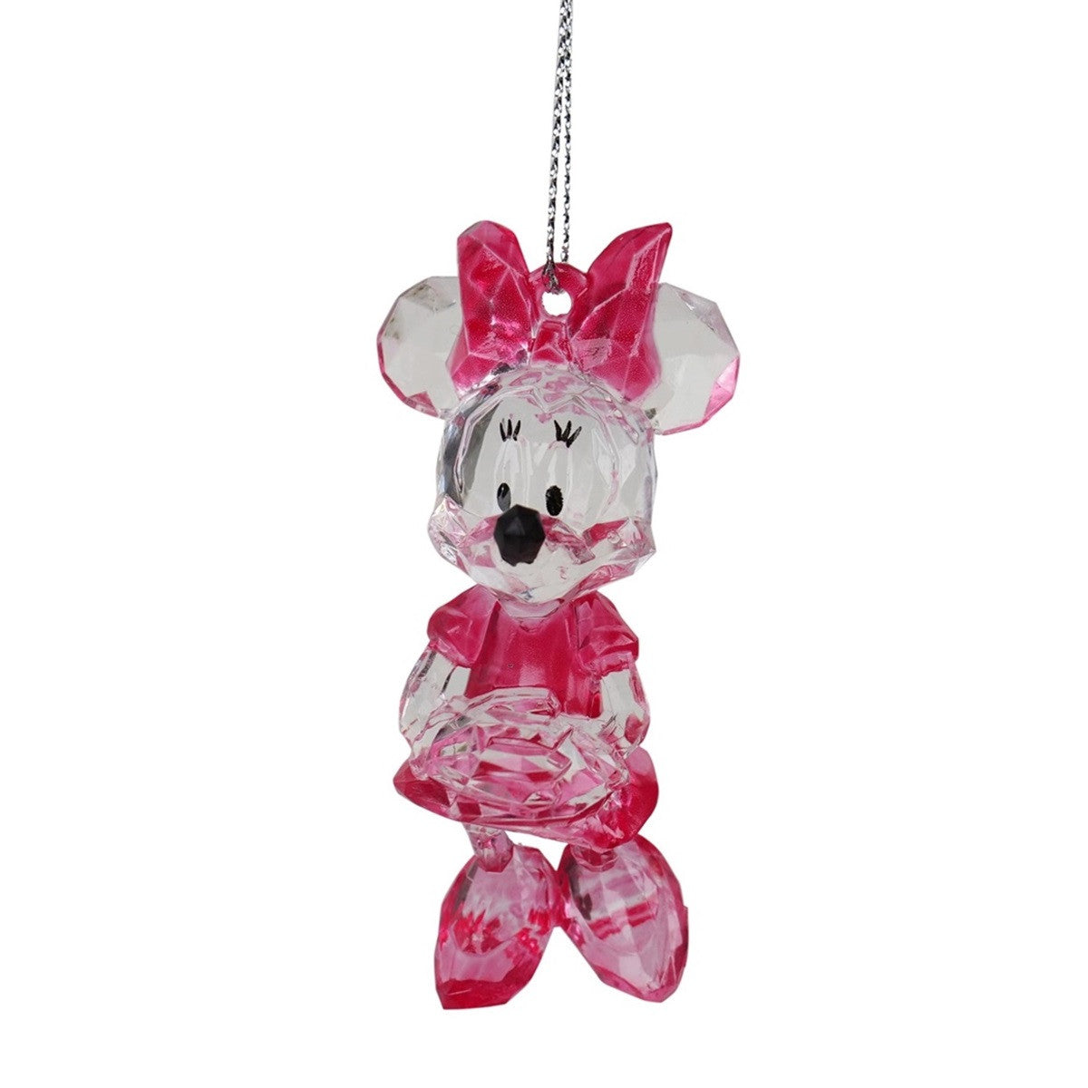 Disney 100 3D Minnie Mouse Pink & Transparent Christmas Bauble ...