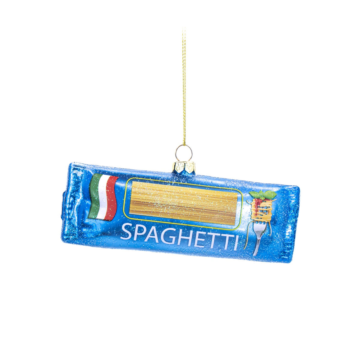 Packet of Spaghetti Pasta Glass Christmas Bauble – Southwood Christmas Shop
