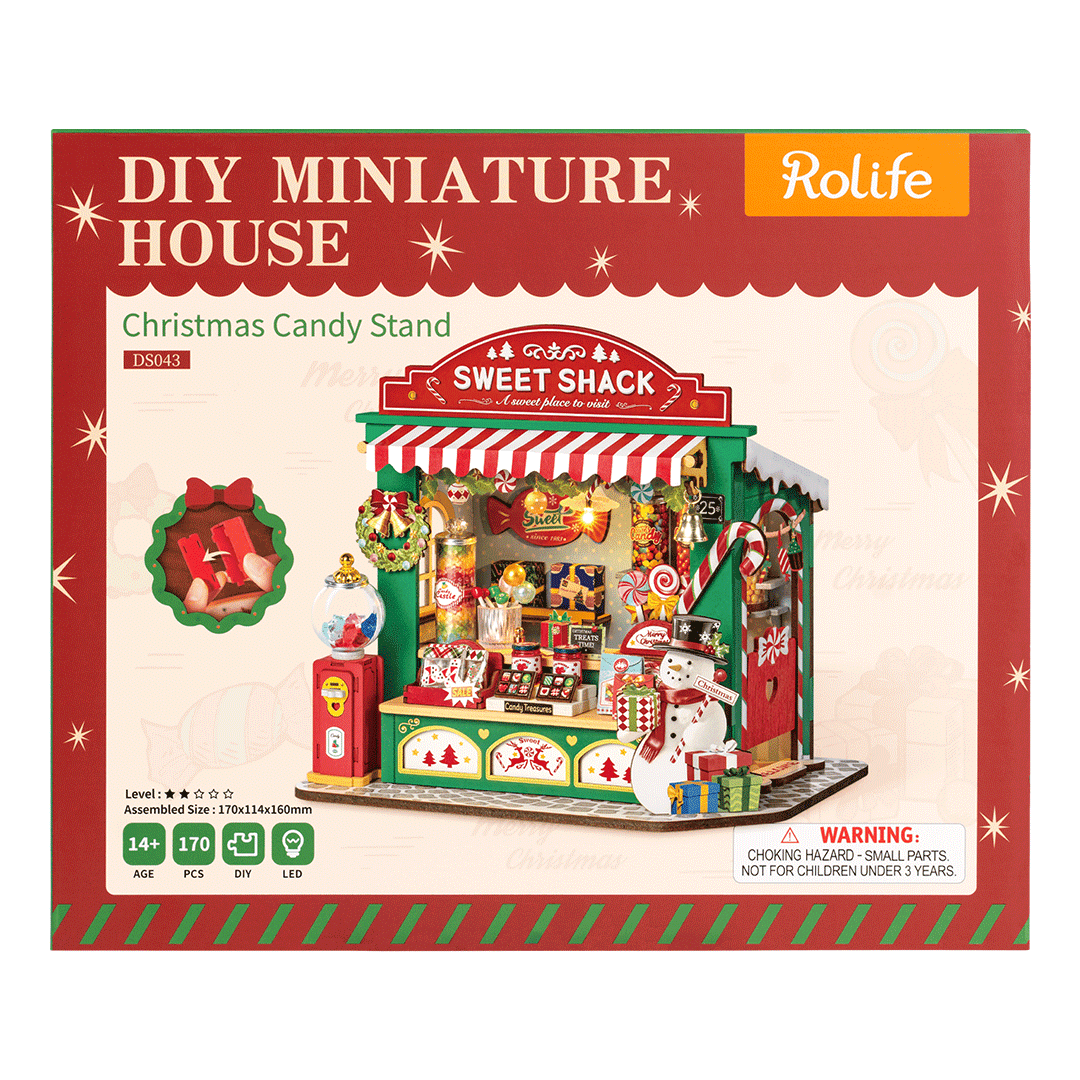 Rolife Christmas Candy Stand DIY Miniature House – Southwood Christmas Shop