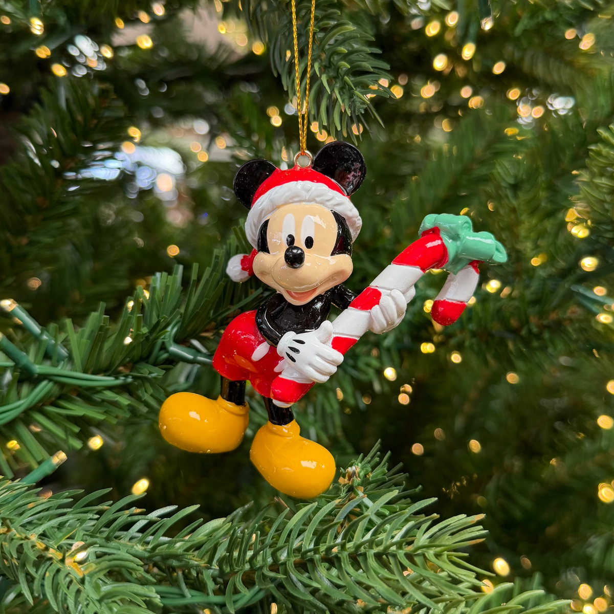 Disney Mickey Mouse with Candy Cane Christmas Bauble – Southwood ...