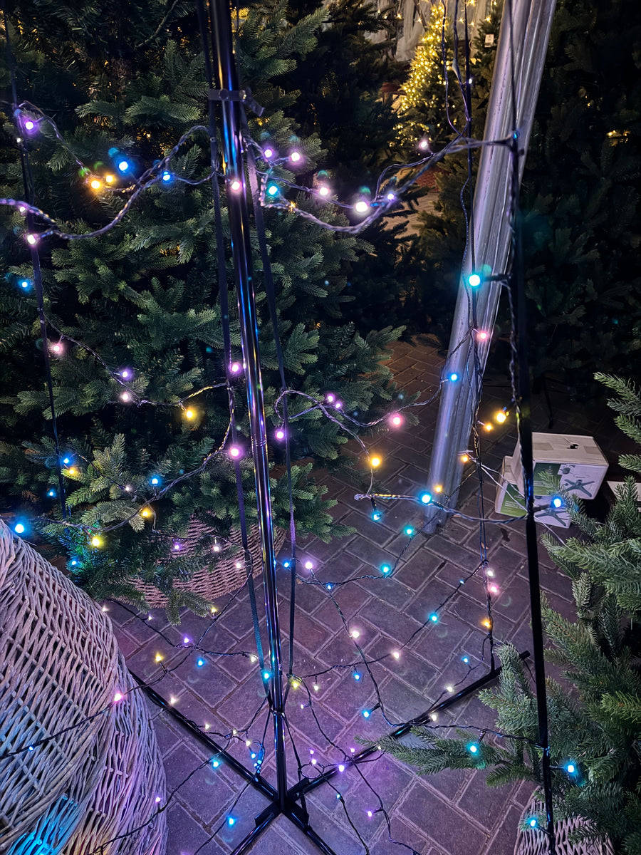 NOMA 3m Starry Nights All Purpose Tree with 204 Colour Changing Spectr ...