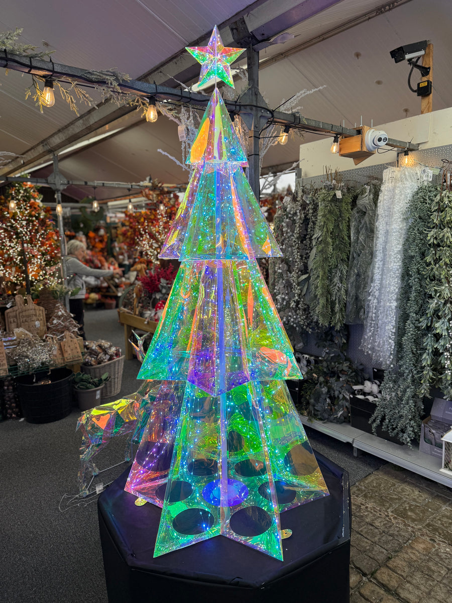 CLEARANCE Jingles 180cm Iridescent Christmas Tree with 450 LEDs- Prism ...