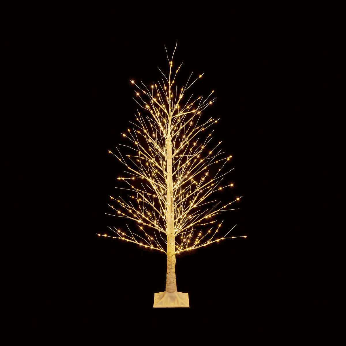 Twinkle Birch Twig Tree Light Up with 1100 Warm White LEDs - 180cm ...