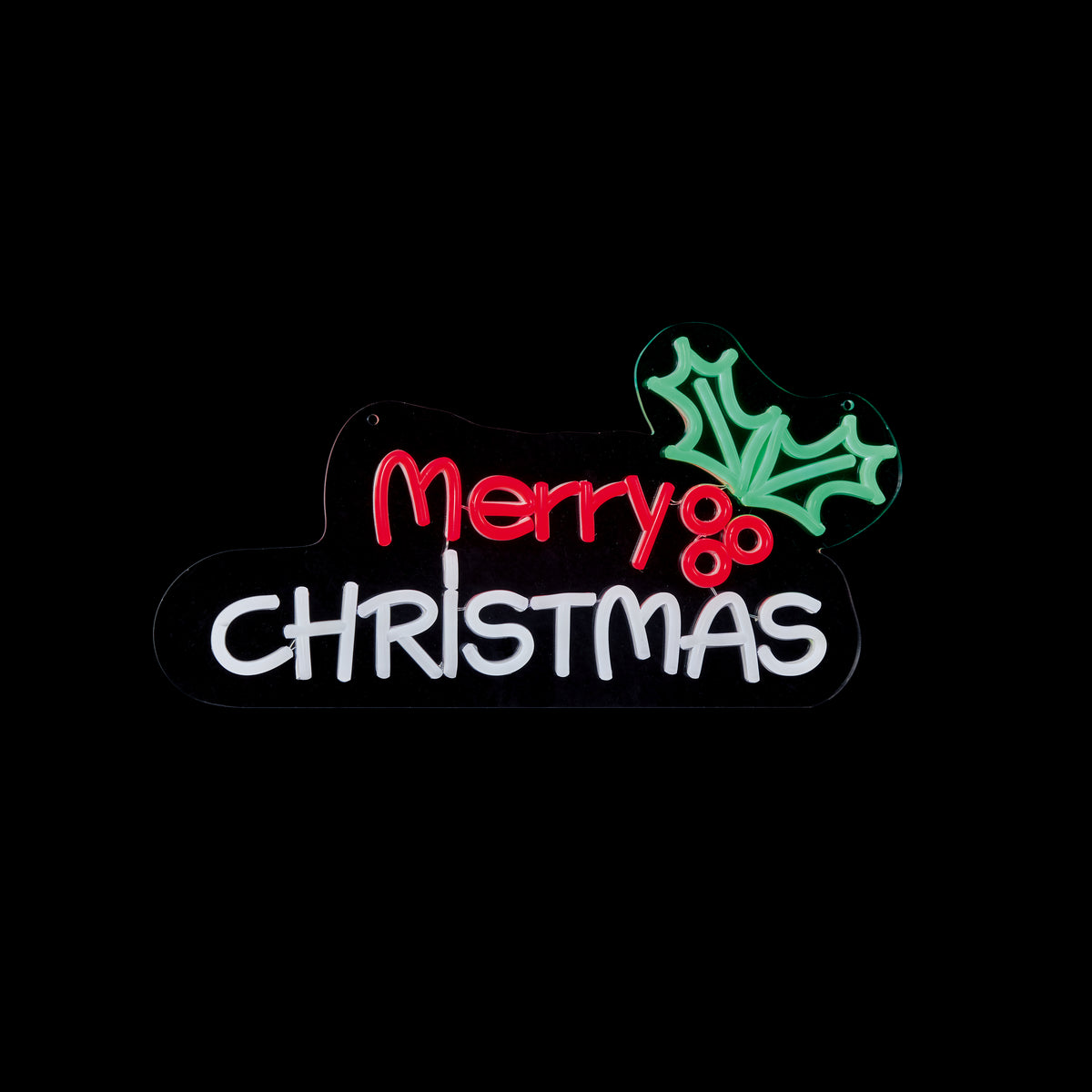 Merry Christmas Hanging Lit Neon LED Sign - 40cm – Southwood Christmas Shop