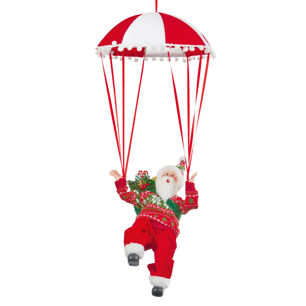 Musical Animated Parachuting Santa in Jumper - 70cm – Southwood ...