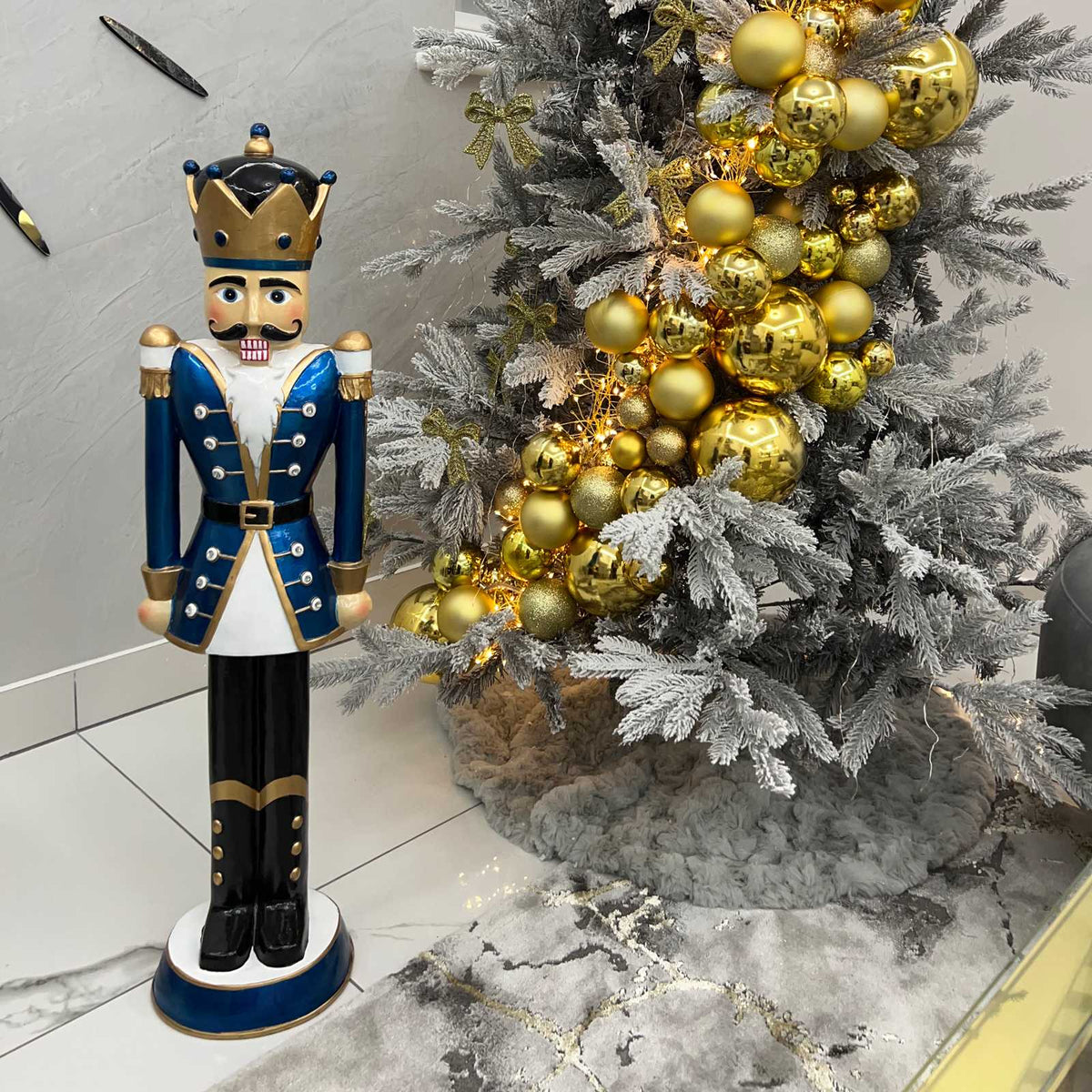 Norbert The 3ft Royal Blue Light Up LED Nutcracker - Indoor or Outdoor ...