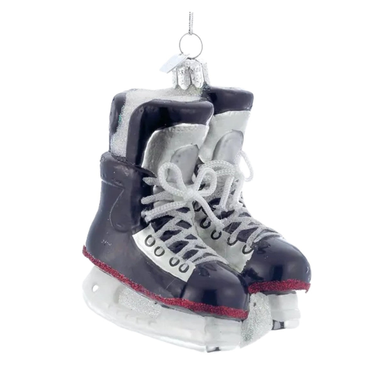 Noble Gems Glass Ice Hockey Boots Christmas Bauble – Southwood ...
