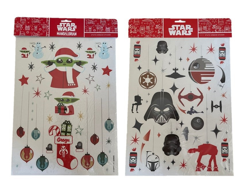 Disney Star Wars Static Christmas Window Stickers – Southwood Christmas ...