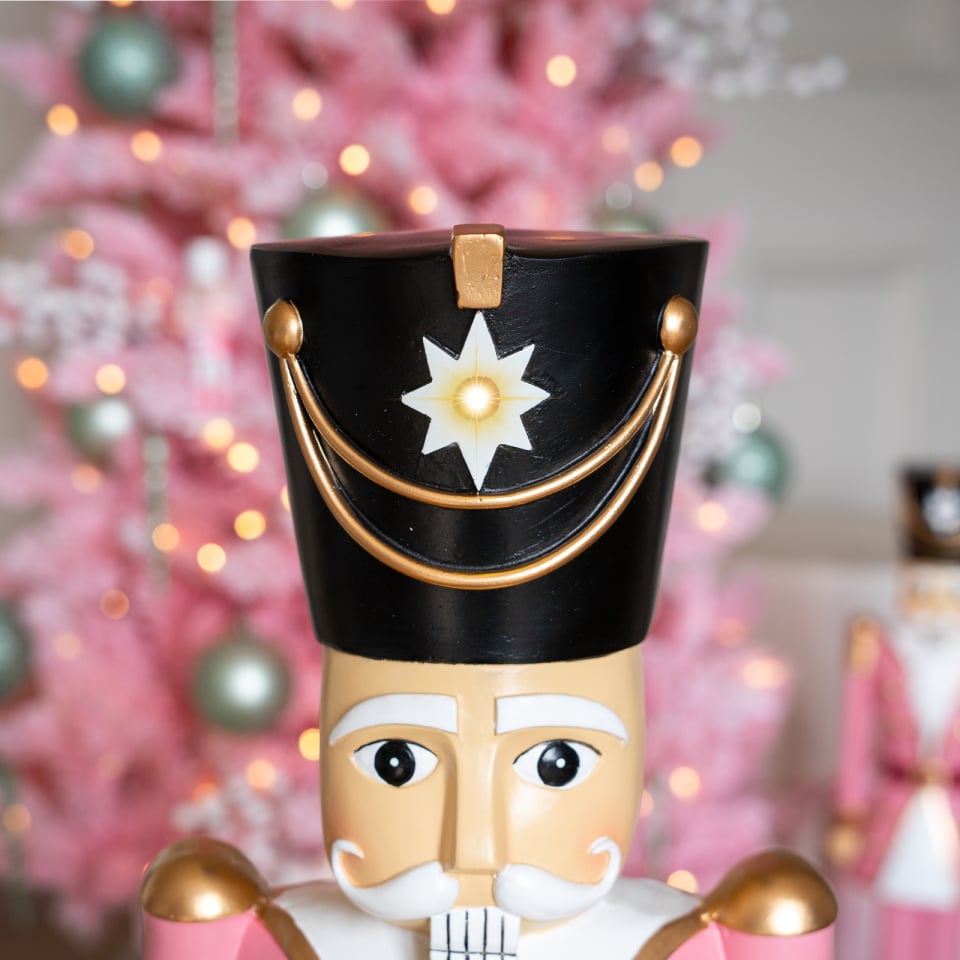 Norbert The 3ft Berry Pink Light Up LED Nutcracker - Indoor or Outdoor ...