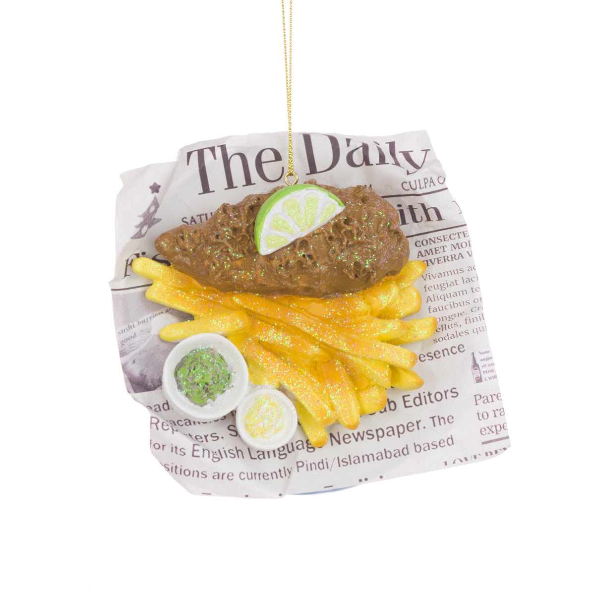 Fish & Chips on Newspaper Christmas Tree Bauble – Southwood Christmas Shop
