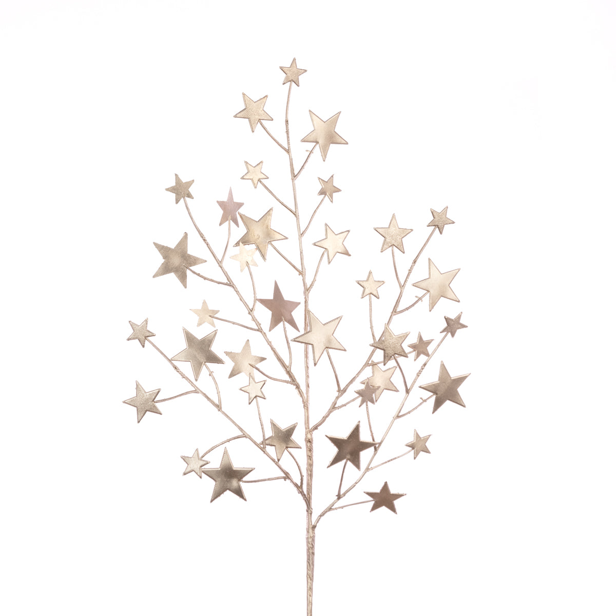 Champagne Gold Metallic Star Spray - 61cm – Southwood Christmas Shop