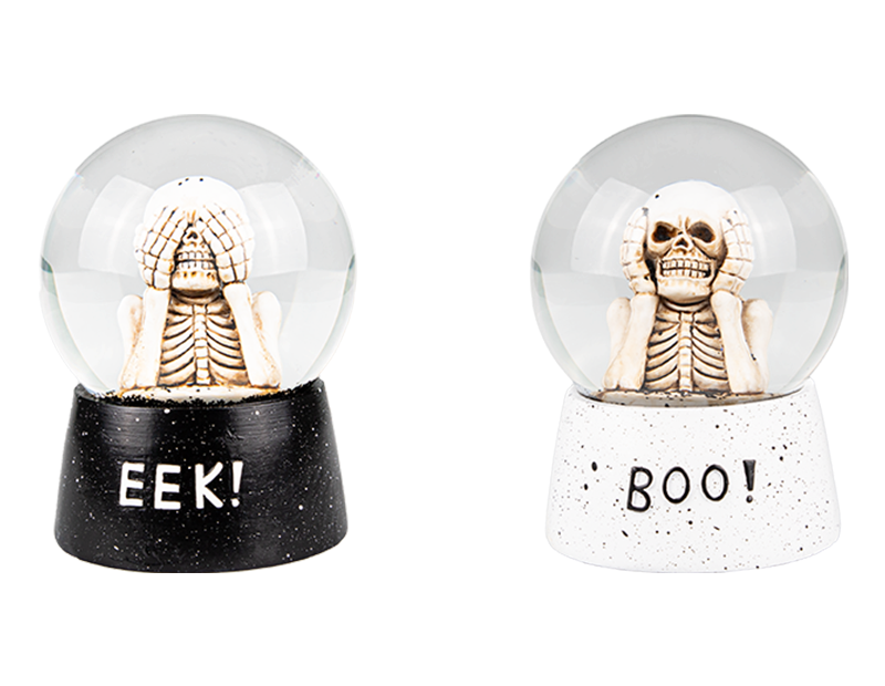 Halloween Skeleton Snow Globe 13cm – Southwood Christmas Shop