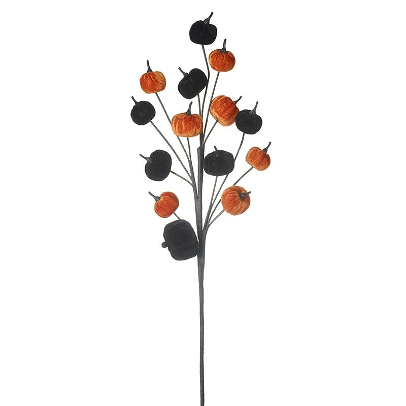 Velvet Pumpkin Branch – Southwood Christmas Shop