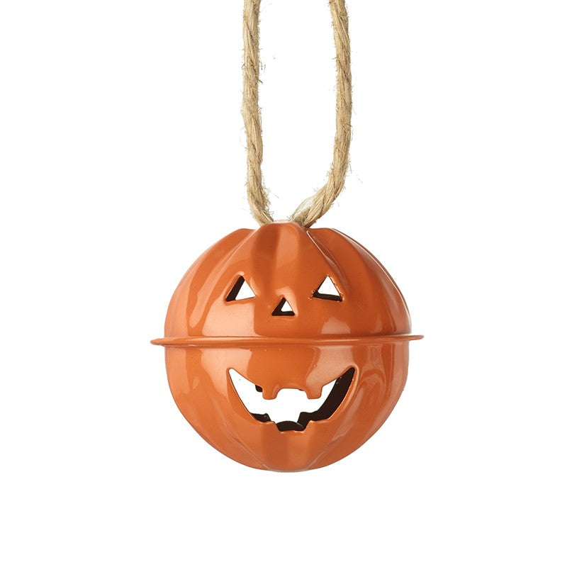 Orange Halloween Pumpkin Metal Bell – Southwood Christmas Shop