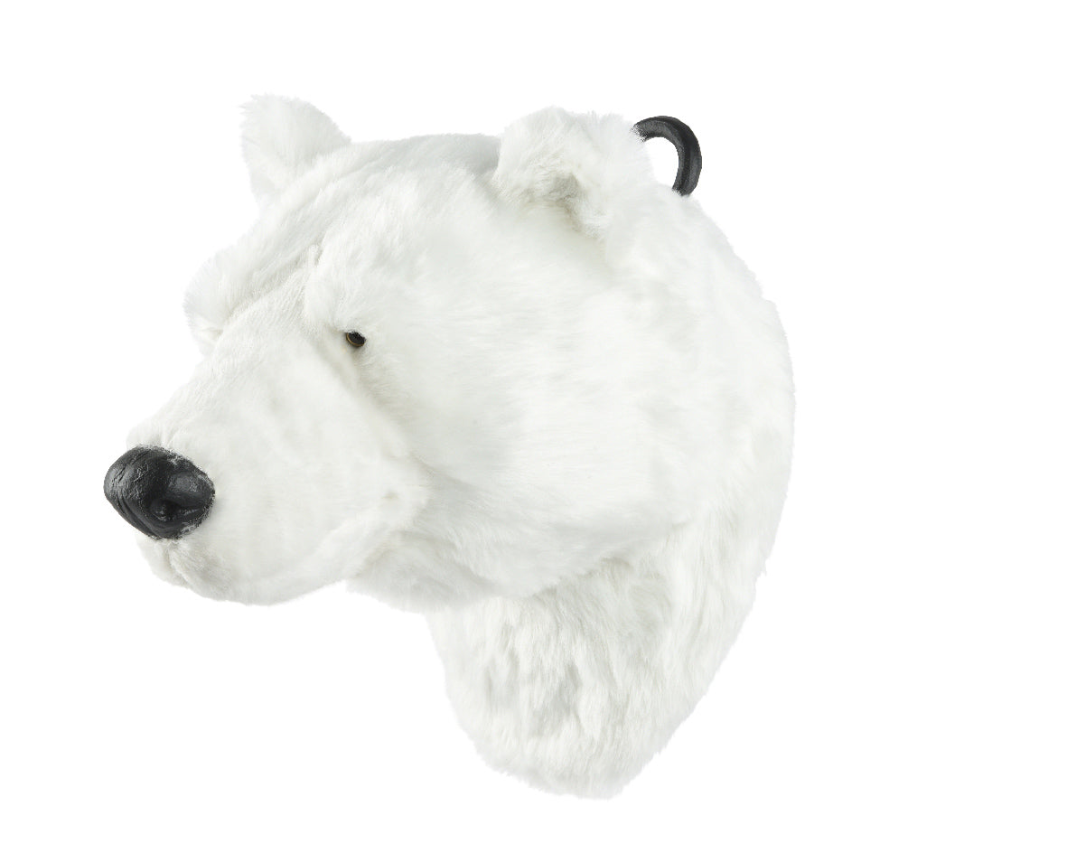 Large Artificial Fax Fur White Polar Bear Head – Southwood Christmas Shop