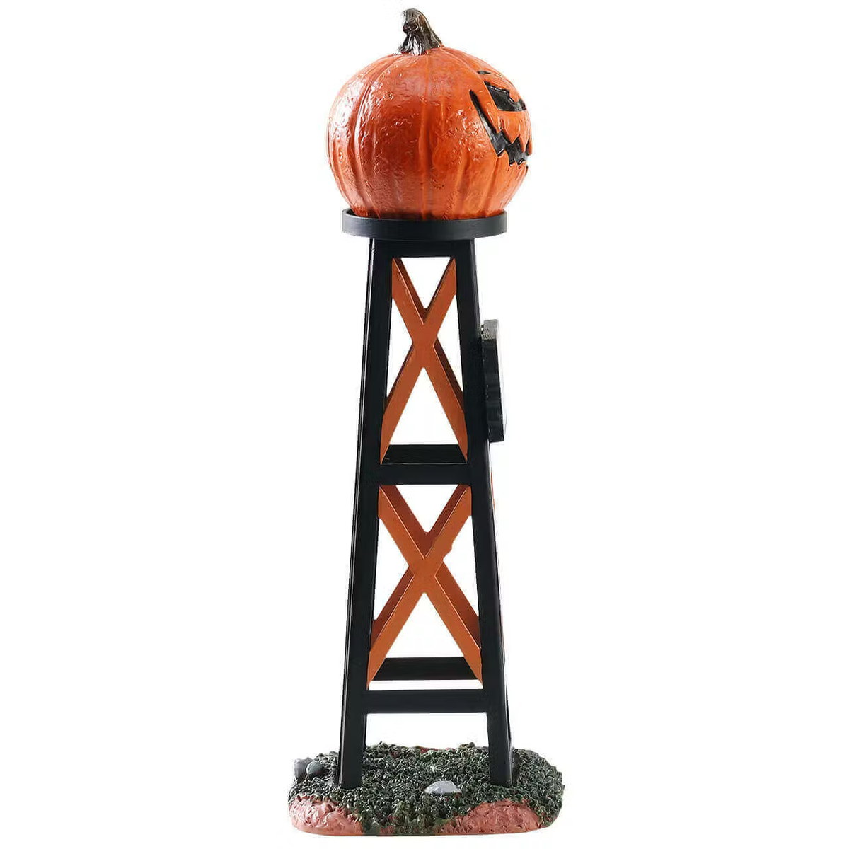 Lemax Spooky Town - Evil Pumpkin Water Tower – Southwood Christmas Shop