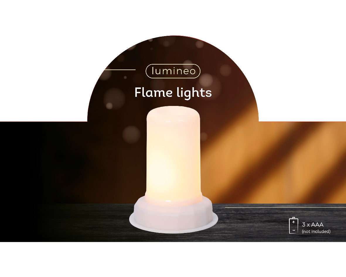 LED Flame Effect Candle Light with Base - Battery Operated – Southwood ...