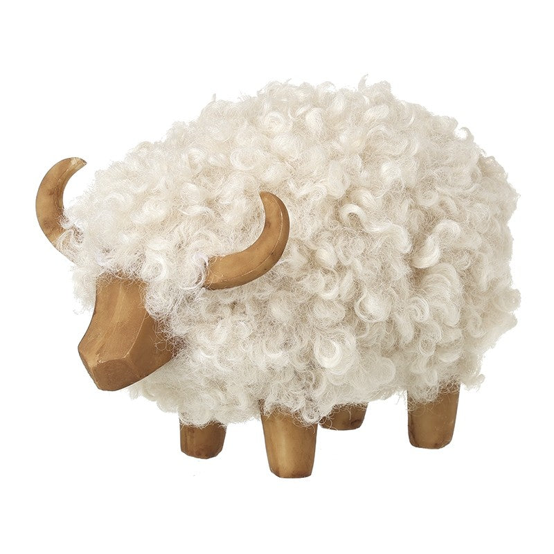 White Wooly Cow Ornament – Southwood Christmas Shop