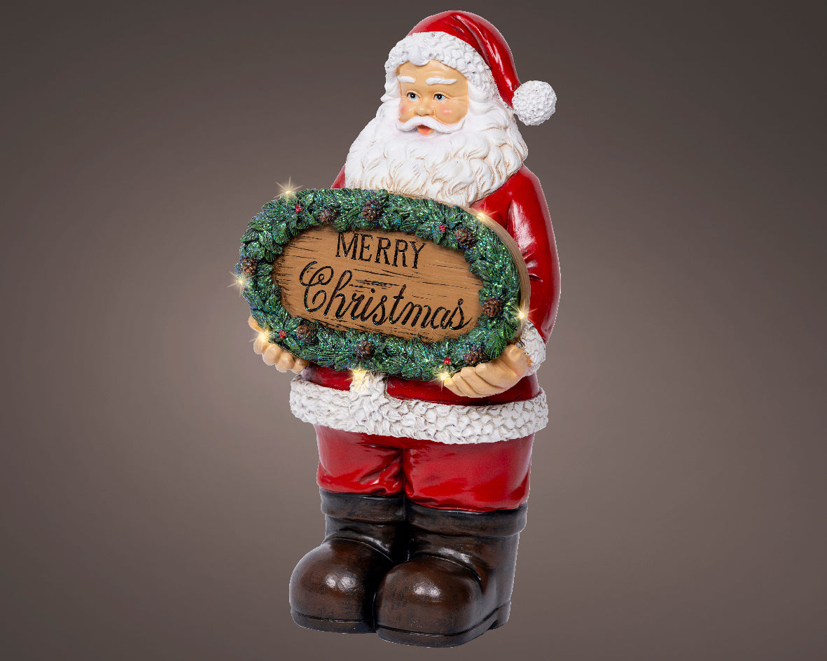 Lumineo Light Up Santa 'Merry Christmas' Figurine – Southwood Christmas ...