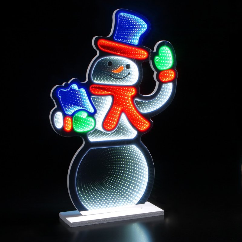 NOMA Snowman with Present Infinity Mirror Light 60cm – Southwood ...