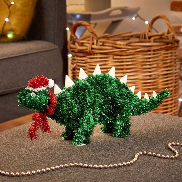 Tinsel Steg Festive Dinosaur – Southwood Christmas Shop