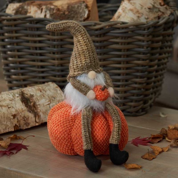 Gonk-Kin - Autumn Gonk with Pumpkin - 23cm – Southwood Christmas Shop