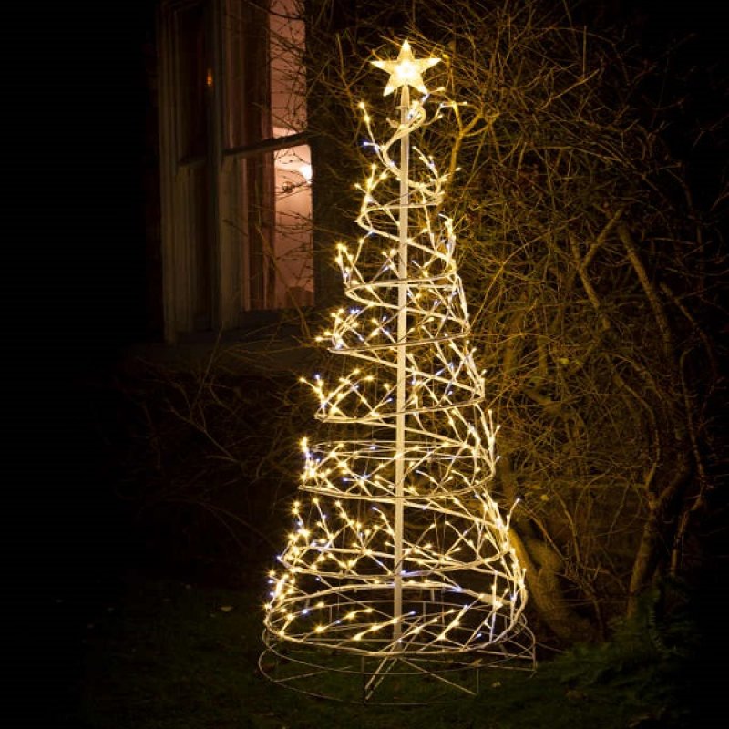NOMA 2.5m Warm White Twinkling Spiral Tree with 730 LEDs – Southwood ...