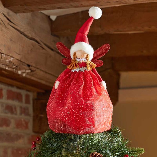 Fairy Magic Tree Topper - Ruby Red - 33cm – Southwood Christmas Shop