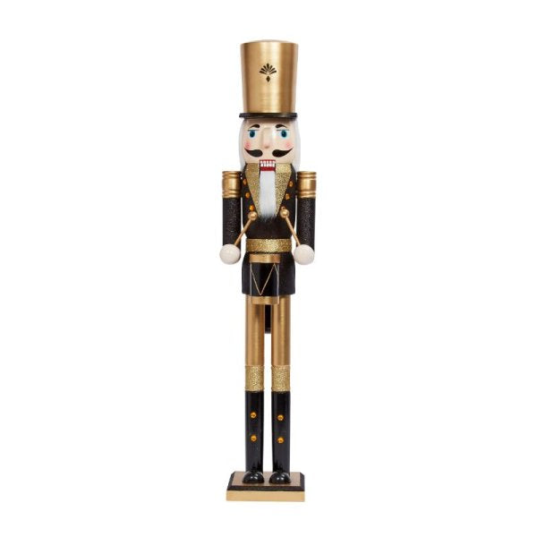 Three Kings Giant Giga Black & Gold Nutcracker with Drum 1.5m Tall ...