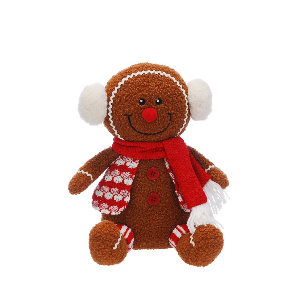 Sitting Fabric Brown Gingerbread Man - 27cm – Southwood Christmas Shop