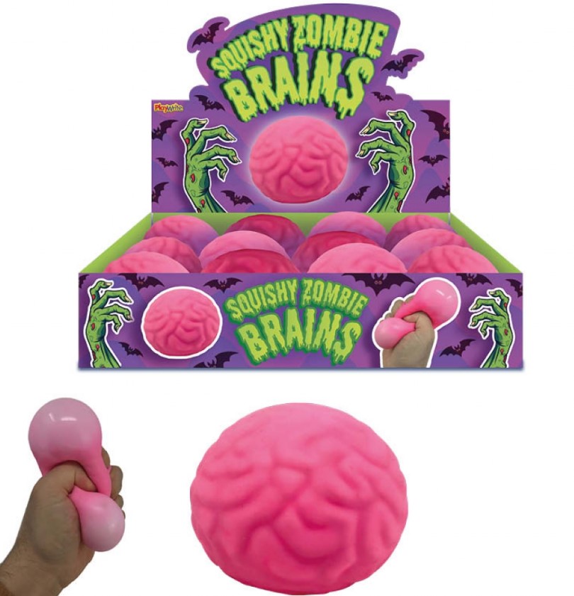 Halloween Squishy Zombie Brains 7cm – Southwood Christmas Shop