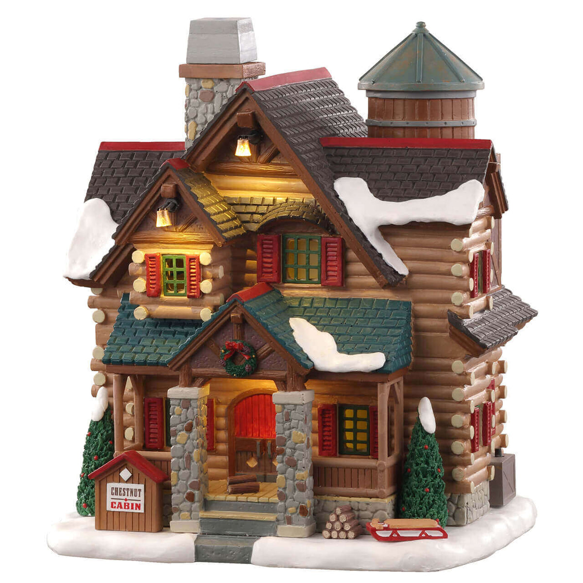 Lemax - Chestnut Cabin Light Up House with Smoke Effect – Southwood ...
