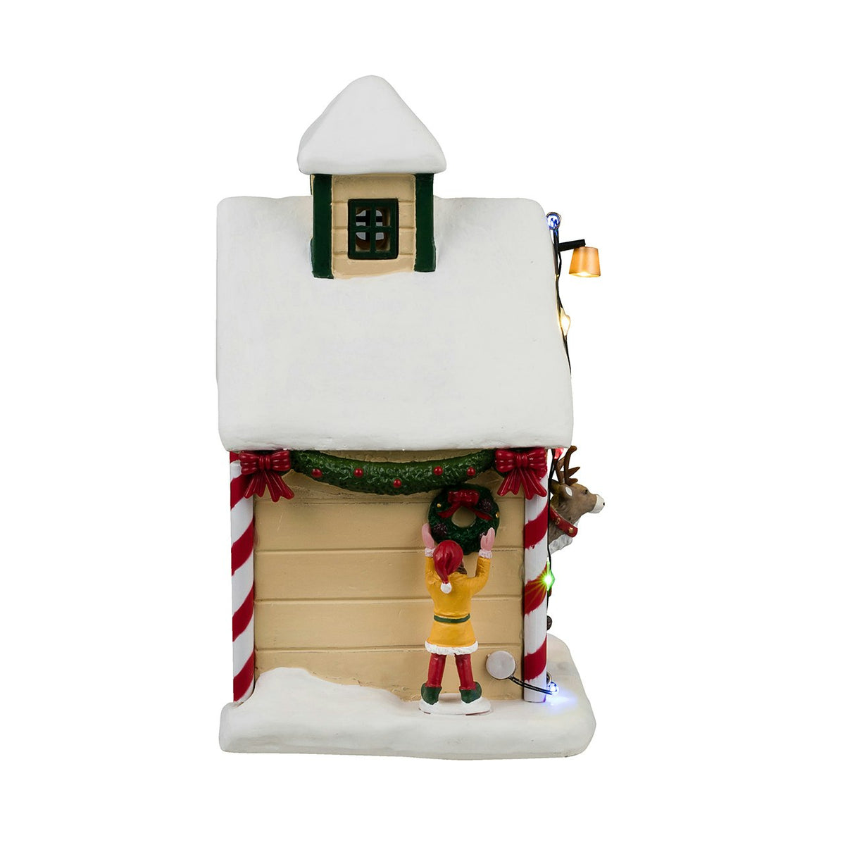 Lemax - Dancer's Den Reindeer House with Elf – Southwood Christmas Shop