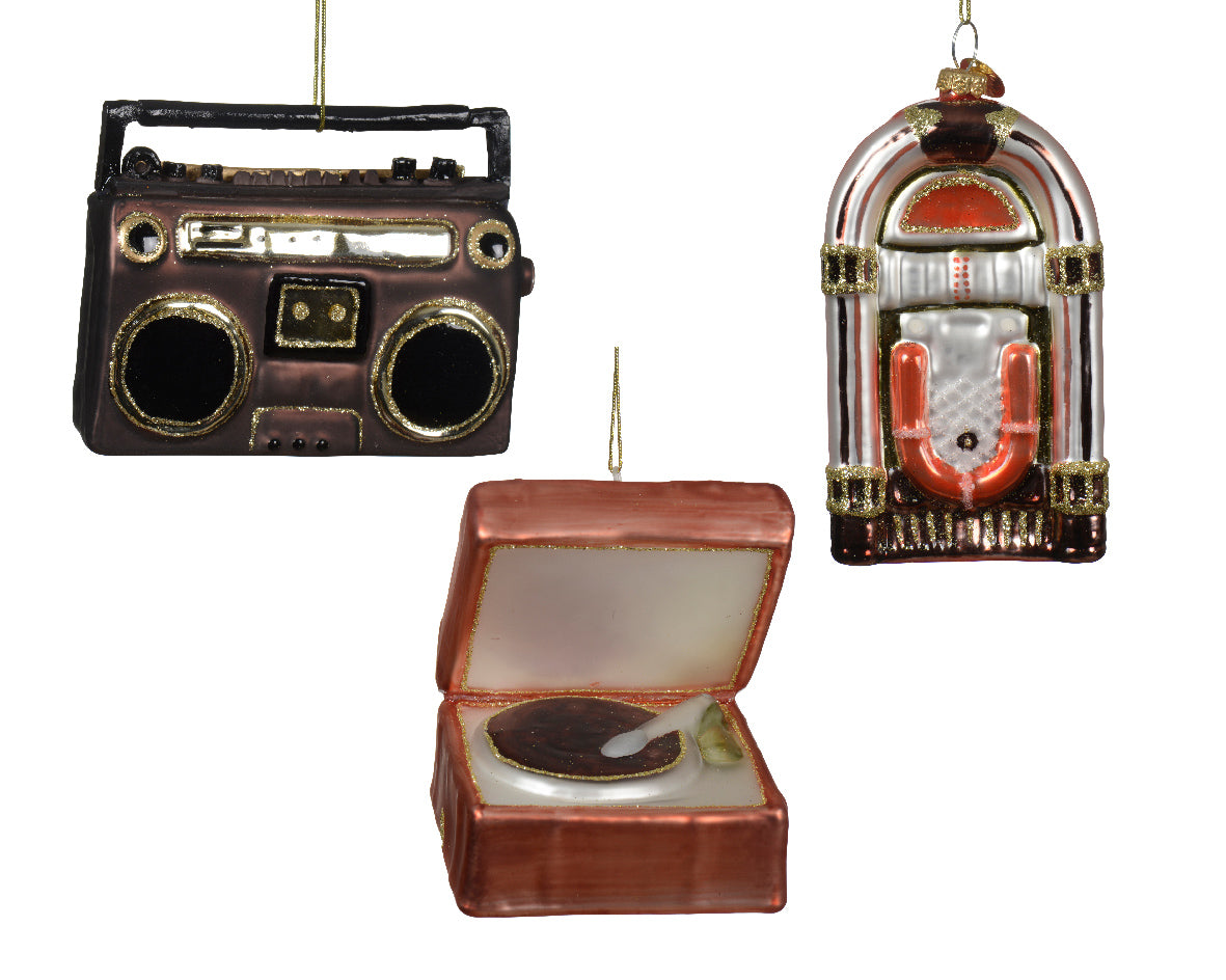 Glass Glitter Music Player Christmas Bauble - Single – Southwood ...