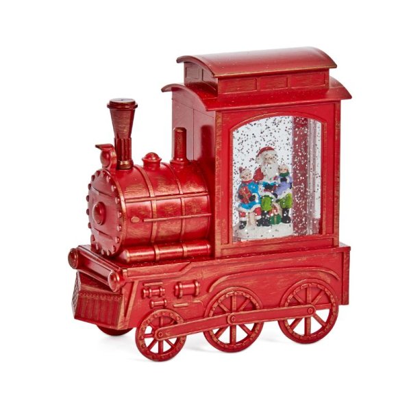 SnowSwirl All Aboard! Santa Train Glitter Water Spinner – Southwood ...