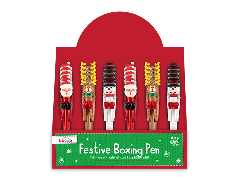 Festive Boxing Christmas Character Pen – Southwood Christmas Shop