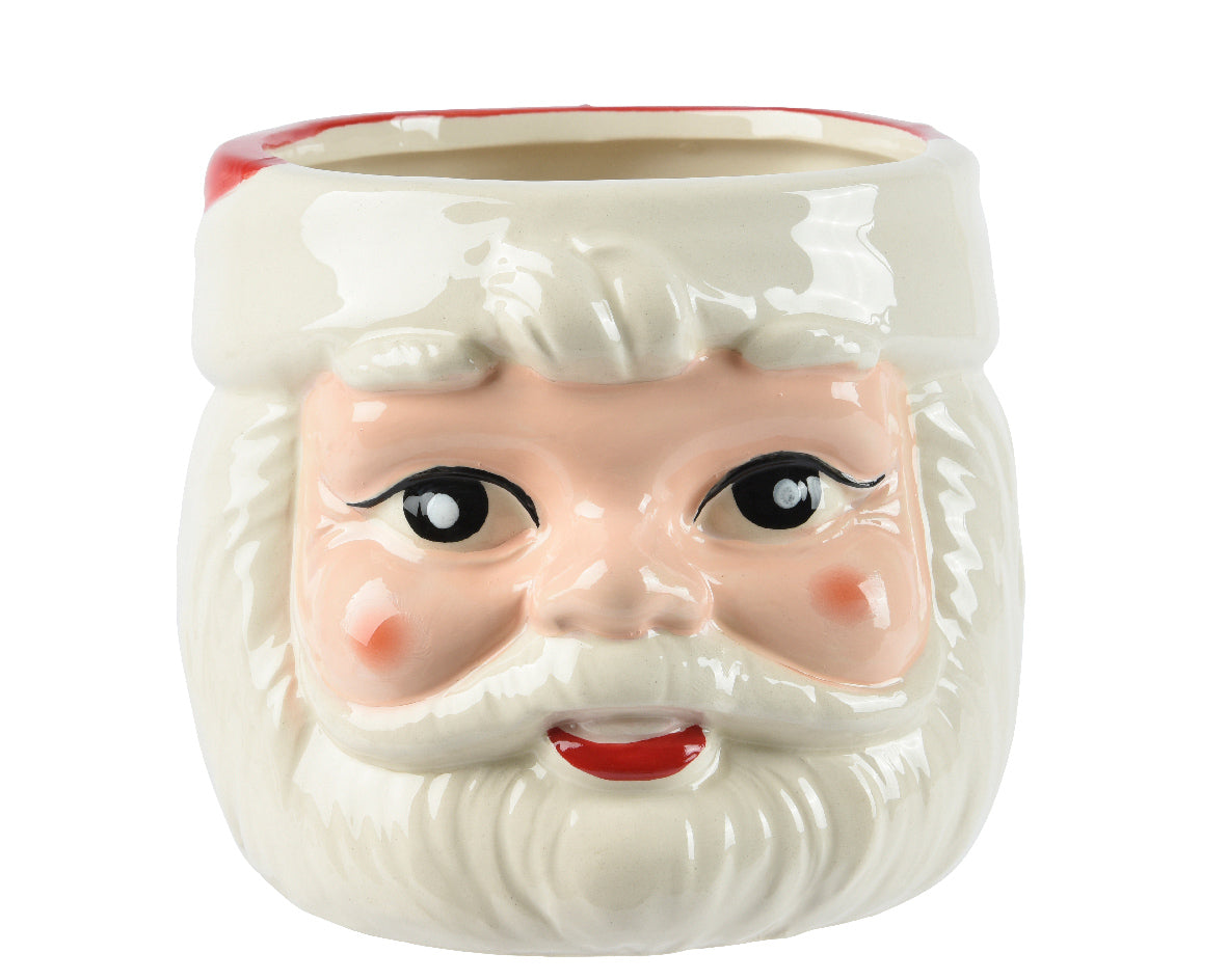 Dolomite Santa Head Planter – Southwood Christmas Shop